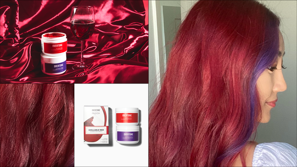 How-to: Wine Colored Money Piece Using The Chillable Red – Overtone Color