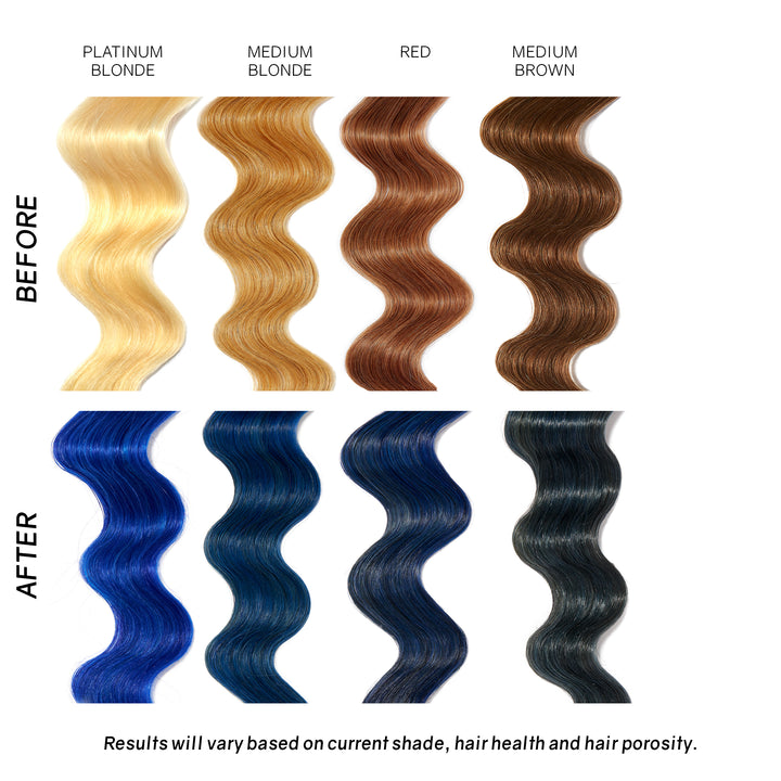 Vibrant Blue Coloring Conditioner | Semi-Permanent Hair Color by ...