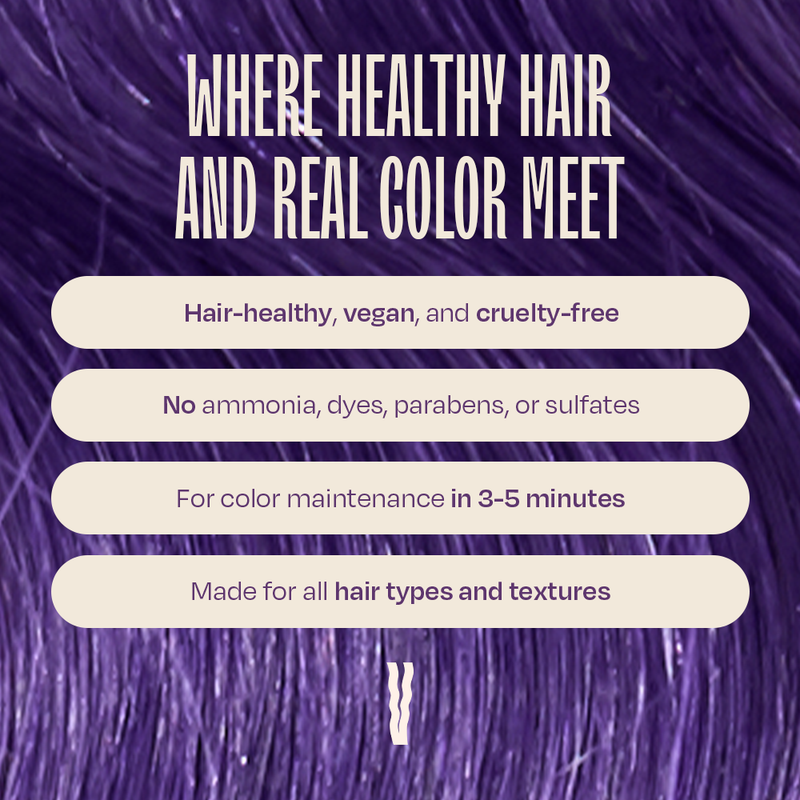 Vibrant Purple Hair Daily Color Conditioner | Overtone Haircare